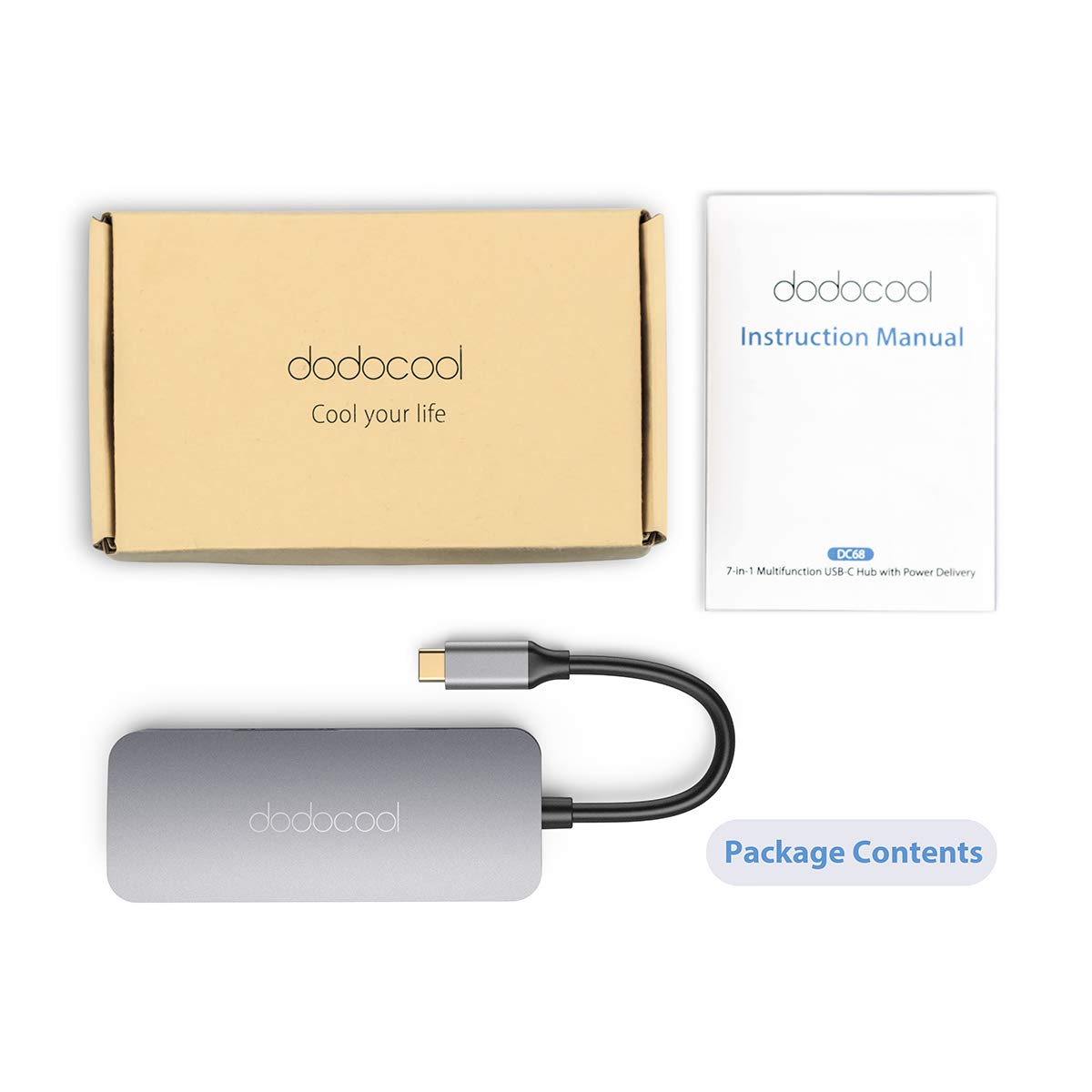 Hub USB C, dodocool Adattatore 7-in-1 USB-c hub con HDMI 4K, Lettore d – Ilgrandebazar.it