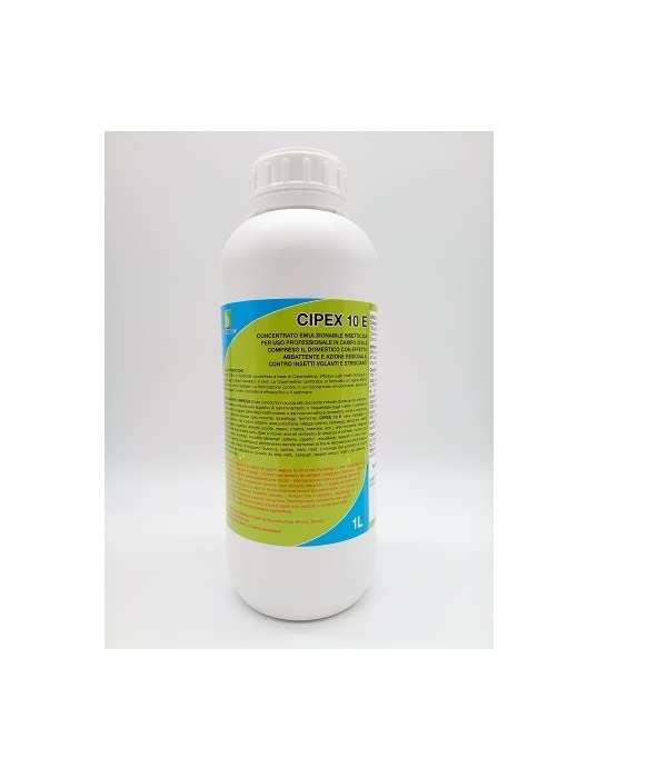 CIPEX 10E INSETTICIDA ADULTICIDA LIQUIDO A BASE DI CIPERMETRINA lt.1 I ...