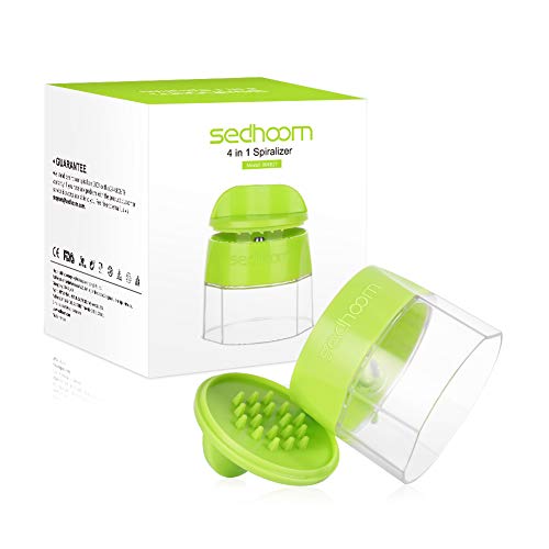 Sedhoom Spiralizzatore di Verdure 4 in 1 Affetta Affettatrice ...
