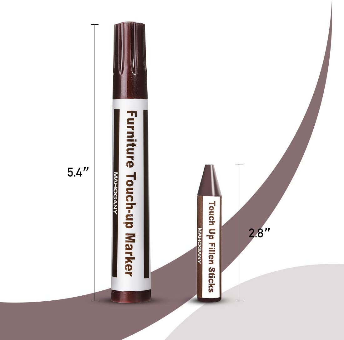 Kit di riparazione mobili - Pennarelli in legno - Sistema di ritocco m ...