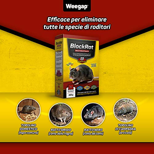 Veleno per Topi e Ratti, Esca Topicida Ratticida Professionale Potente ...