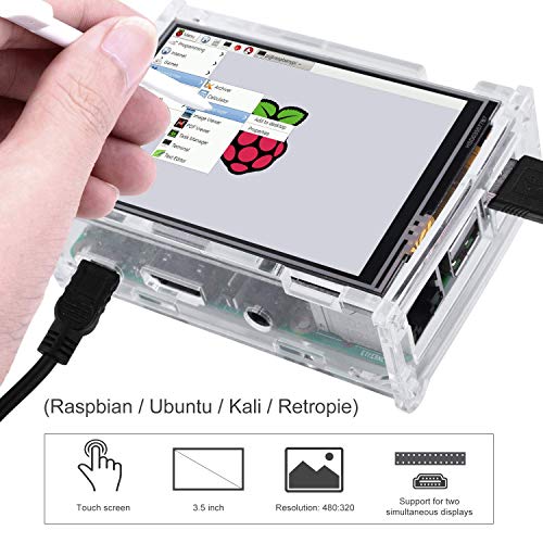 Kuman 3.5 inch Touch Screen TFT screen da 3,5 pollici con custodia ...