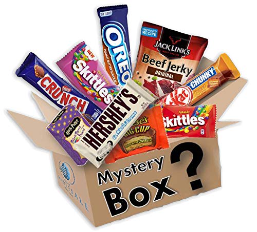 MISTERY BOX CONFEZIONE DI SNACK AMERICANI SALATI E/O DOLCI PER IDEE RE ...