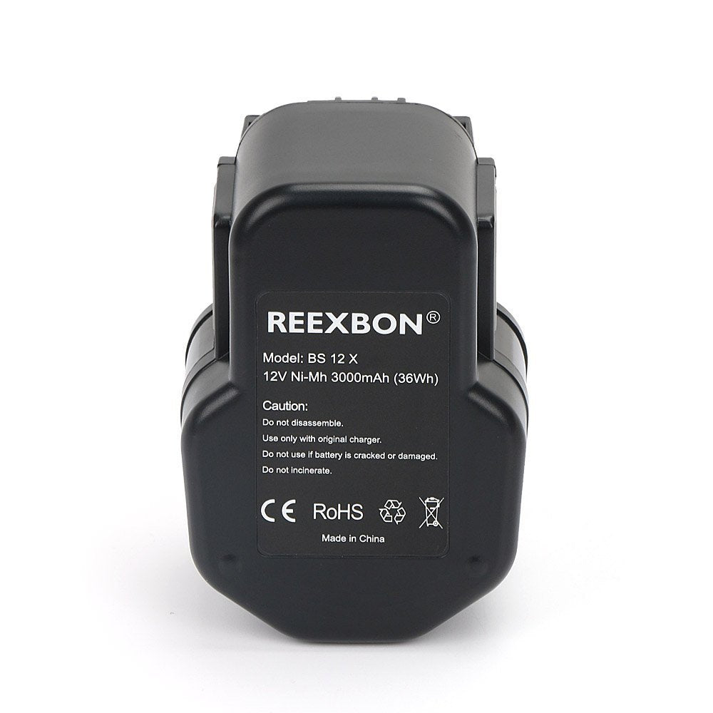 REEXBON Exmate 12V 3.0Ah NIMH AEG Batteria di BS12X, 12v 3.0ah Ni-mh ...