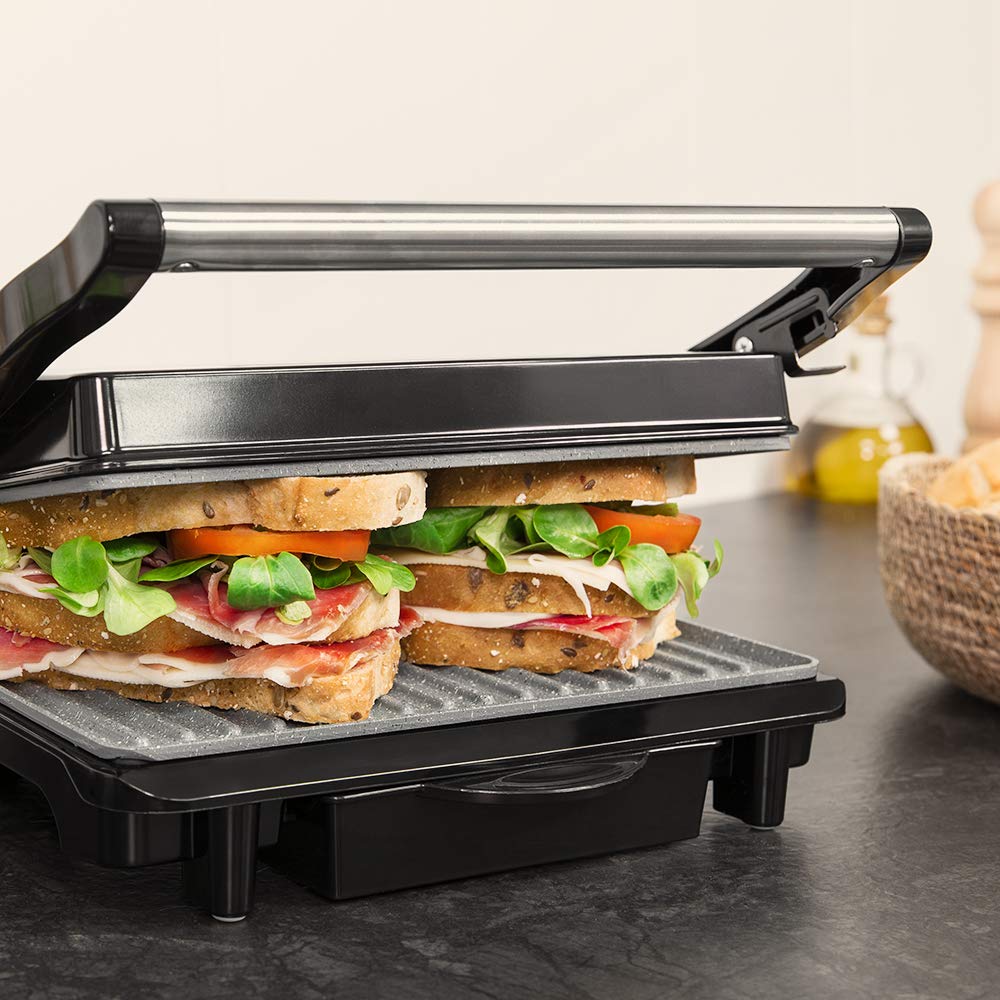 Cecotec Grill elettrico Rock'nGrill 1500 Rapid. Rivestimento in pietra ...