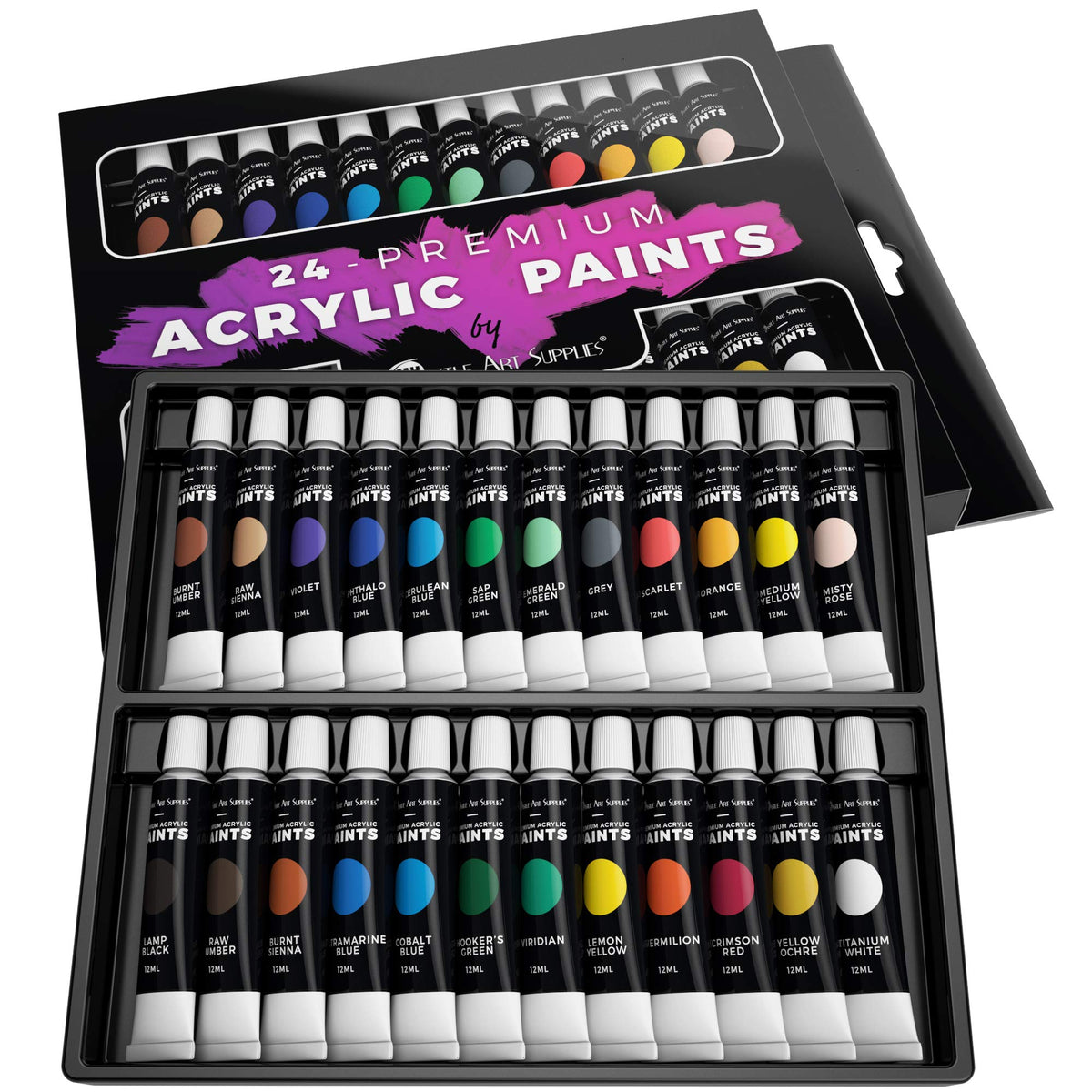 24 piece set (24 different colours), Black/Blue/Green/Grey/Orange/Red ...