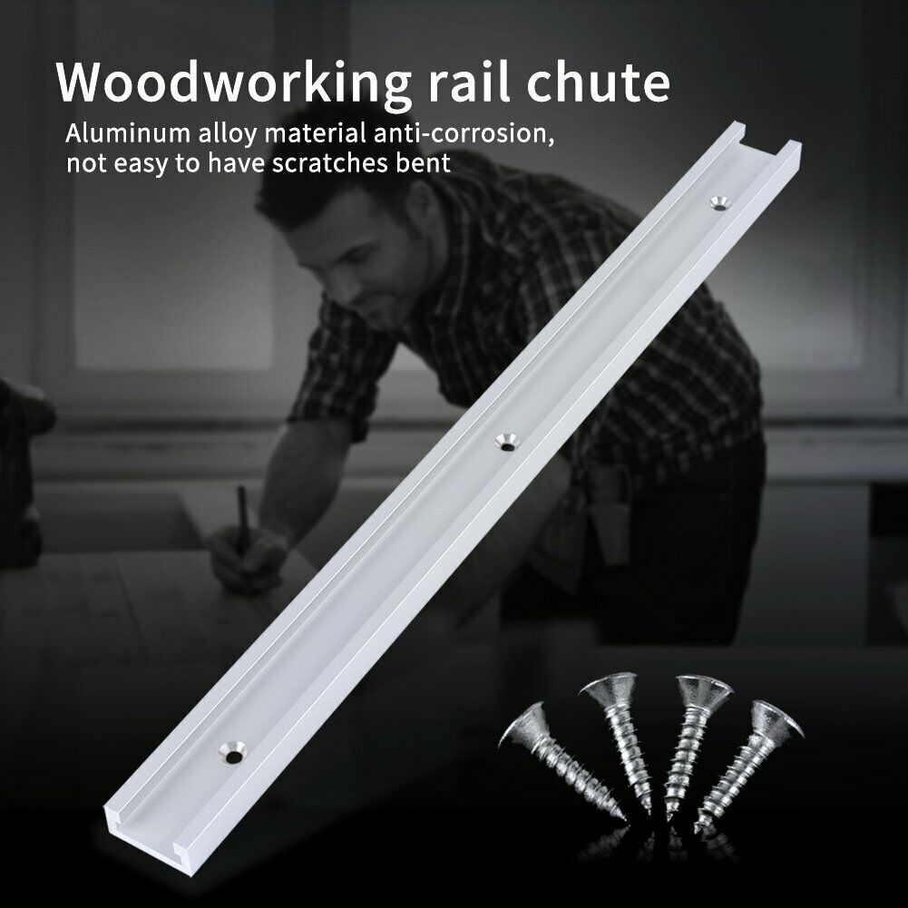 400mm T-Track T-Slot Tracks, lega di alluminio Con 4 Viti Autofilettan ...